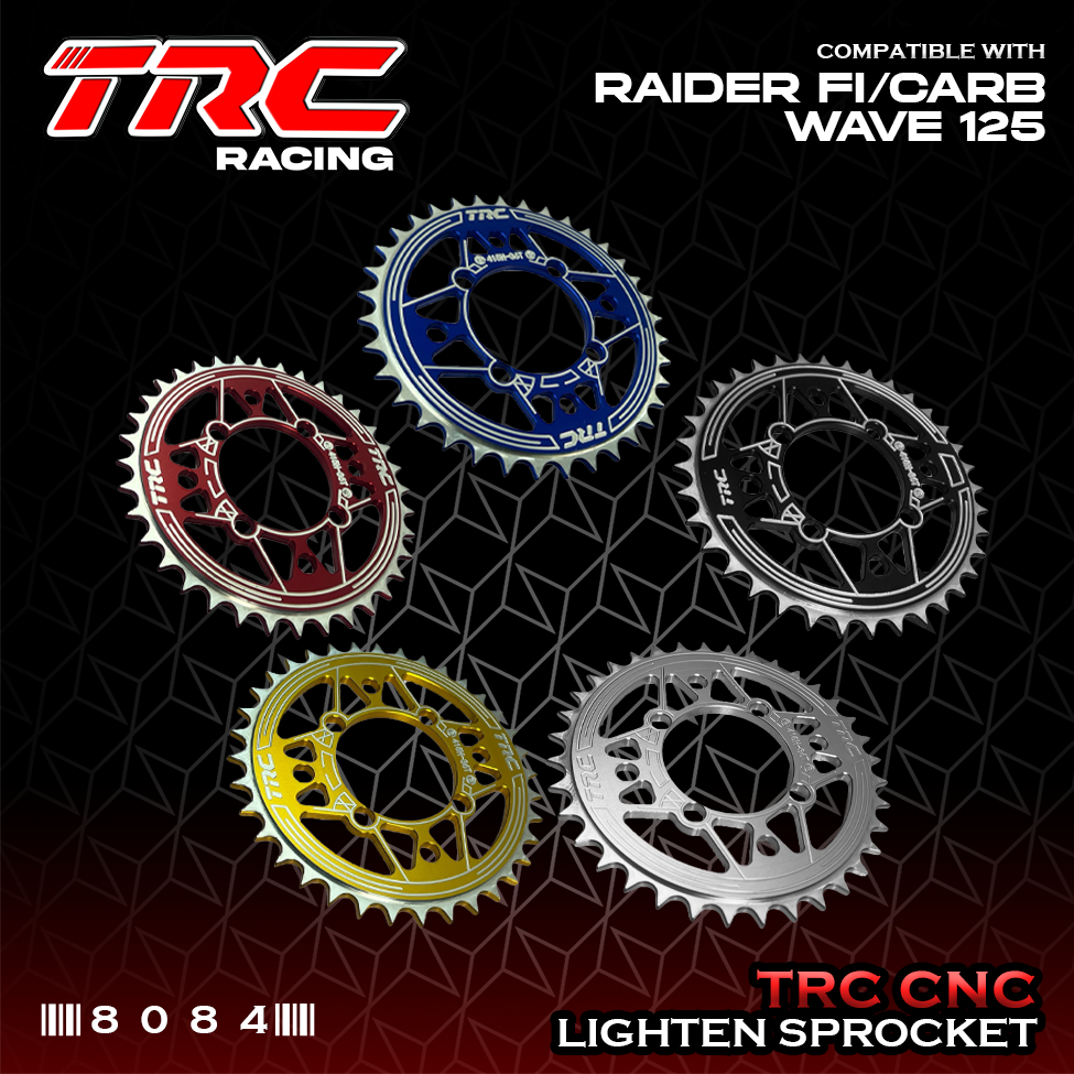 TRC Racing CNC LIGHTEN SPROCKET 36T/415 for RAIDER FI/CARB , WAVE 125 ...
