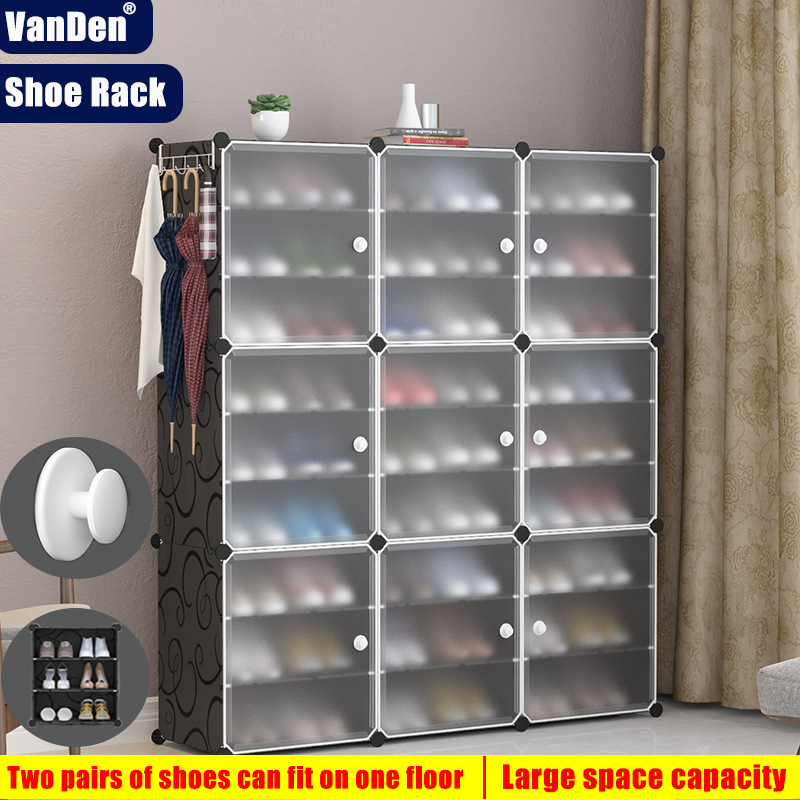 【Local shipment】Shoe rack 3/6/9Layer Highly adjustable Dust-Proof ...