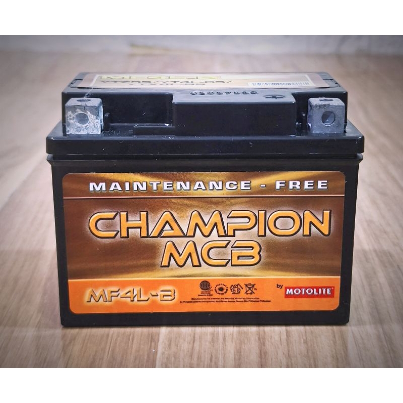 CHAMPION MF4L-B for MIO I 125 / MOTORCYCLE BATTERY | Shopee Philippines