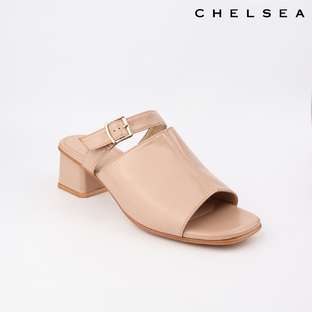 Chelsea Gal Sandals Heeled (Dark Beige/White) | Shopee Philippines