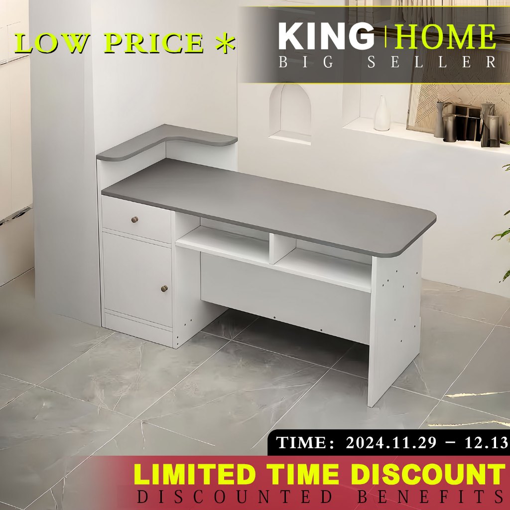 KING HOME Bar counter, modern cash register, front desk, reception desk ...