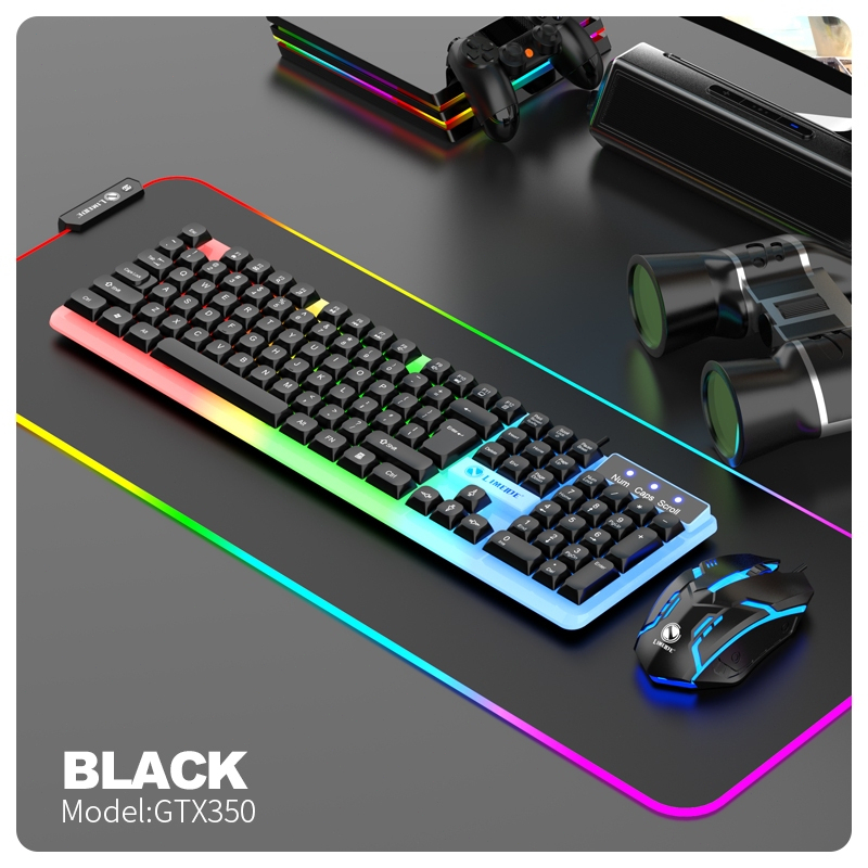 LIMEIDE GTX350 Rainbow LED Gaming Keyboard Multi-Media Online Exclusive ...