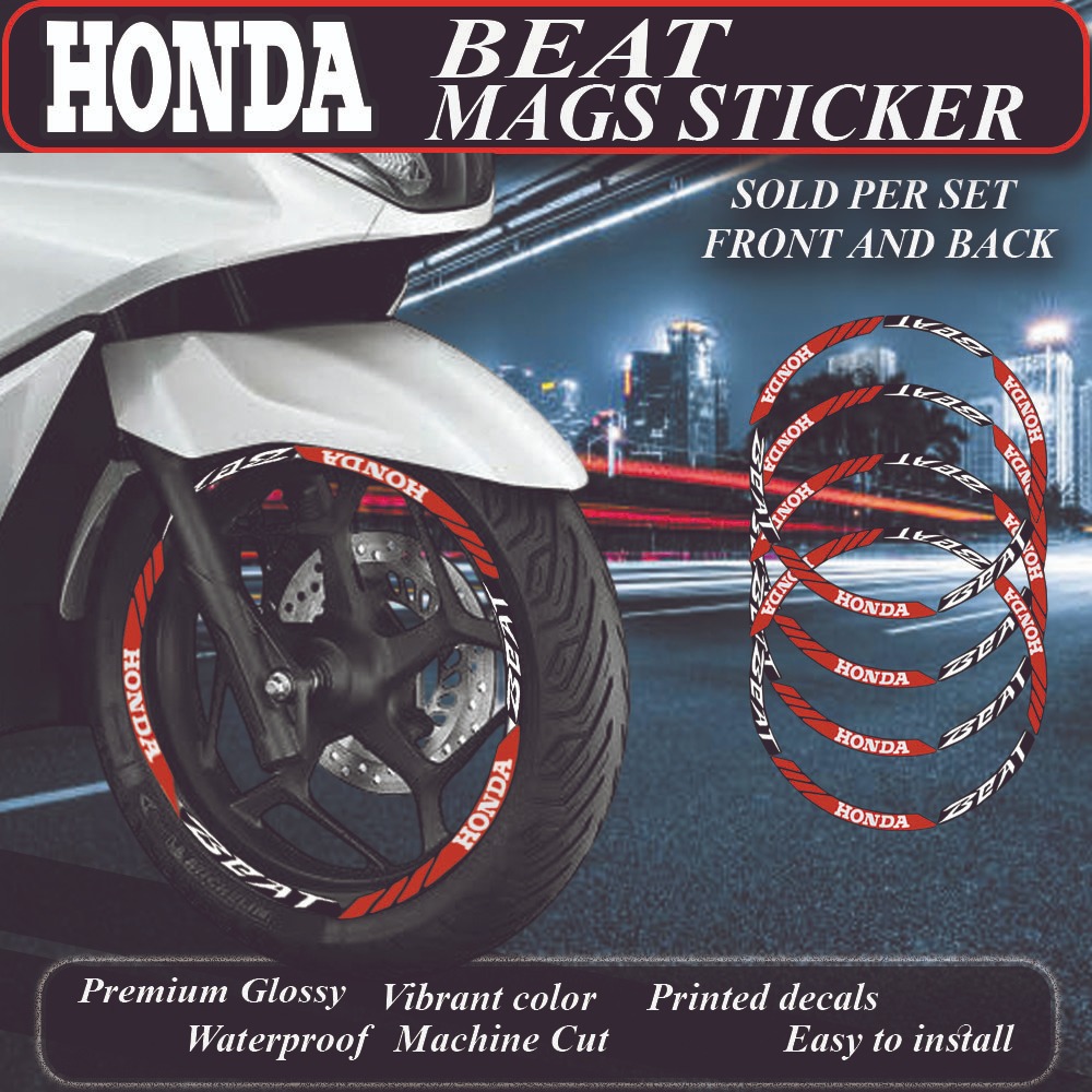 HONDA BEAT MAGS STICKER NEW DESIGN/ HONDA BEAT MAGS STICKERS/ HONDA ...