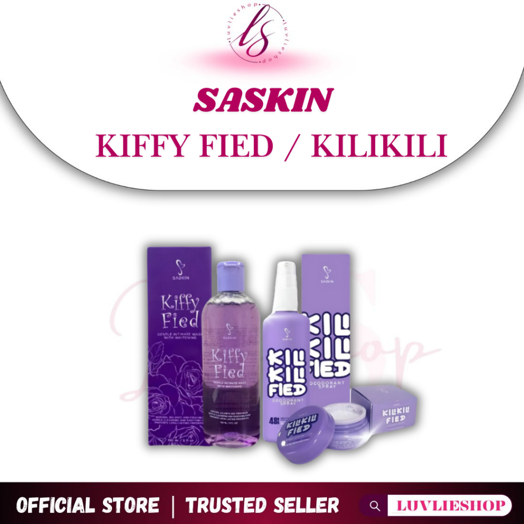 SASKIN Kilikili Spray Underarm Whitening Cream Kiffyfied Feminine Wash ...