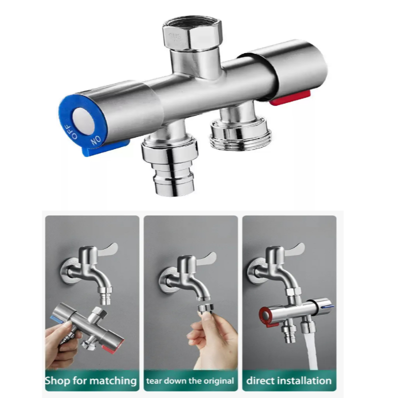 HW048-High Quality Stainless Steel Angle Valve Two Way Angle Valve 1 in ...