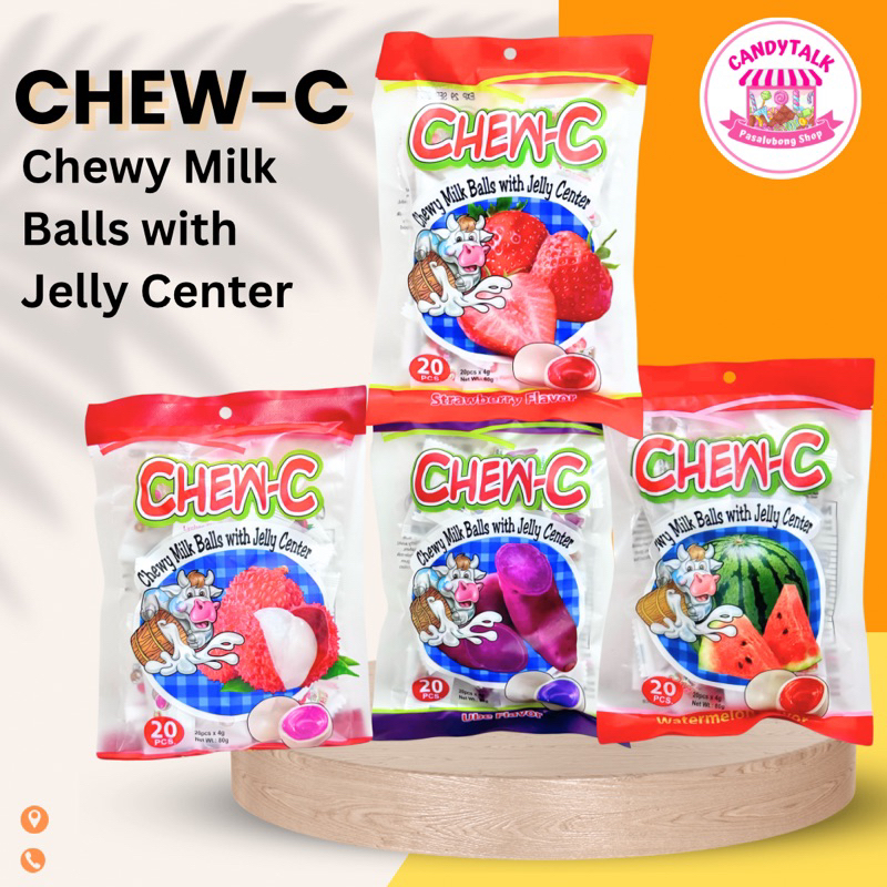 CHEW-C Chewy Milk Balls with Jelly Cream | Shopee Philippines