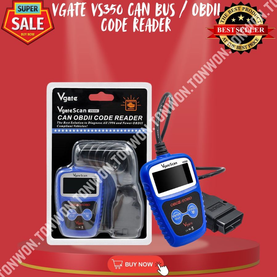 Vgate VS350 CAN BUS/OBDII Code Reader | Shopee Philippines