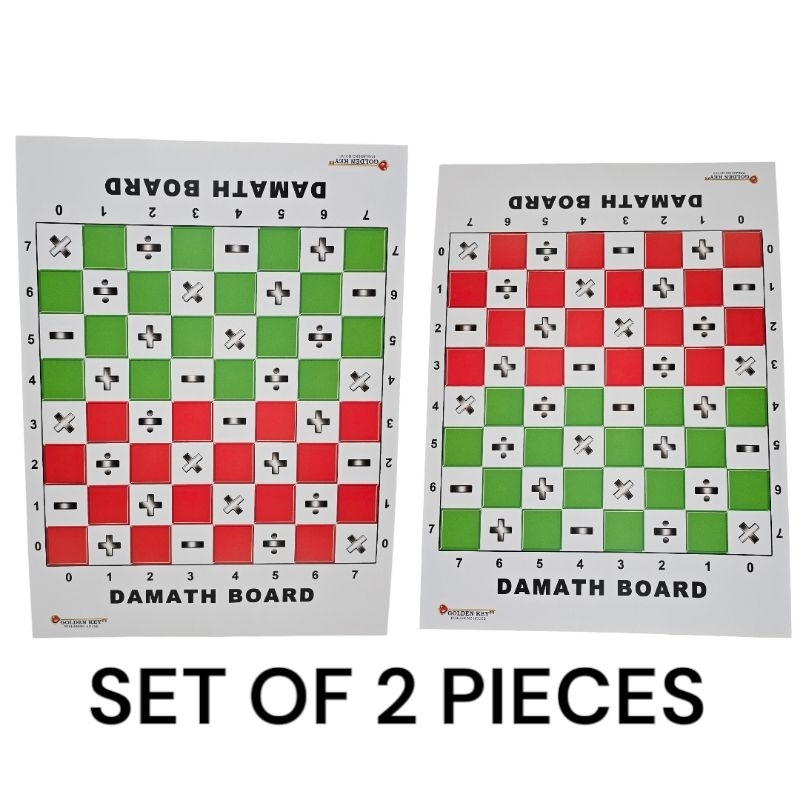 Damath Board 15"x20" Set of 2 Pieces (Made from Cardboard) | Shopee ...