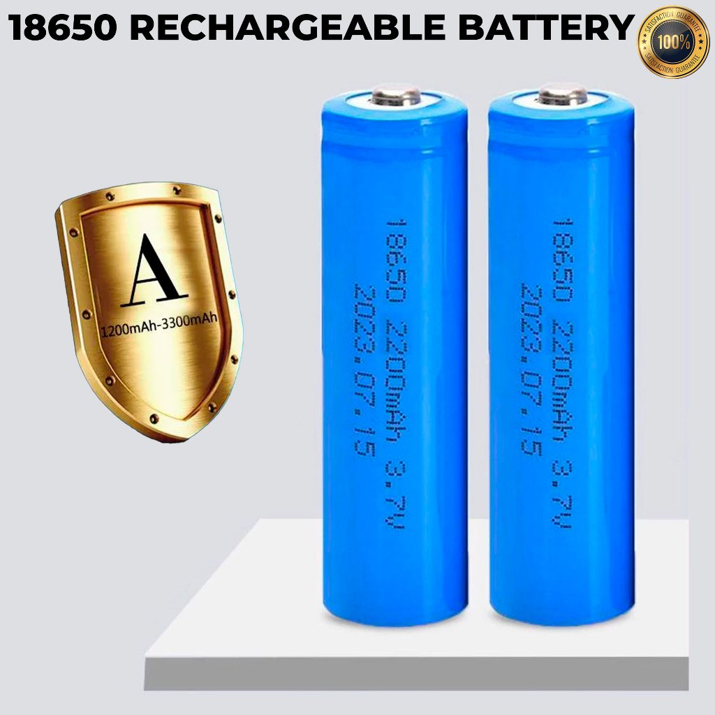 CREATIVESTUDIO_18650 Rechargeable Battery 1200mAh Lithium Ion Battery Nominal Voltage 3.7V ...