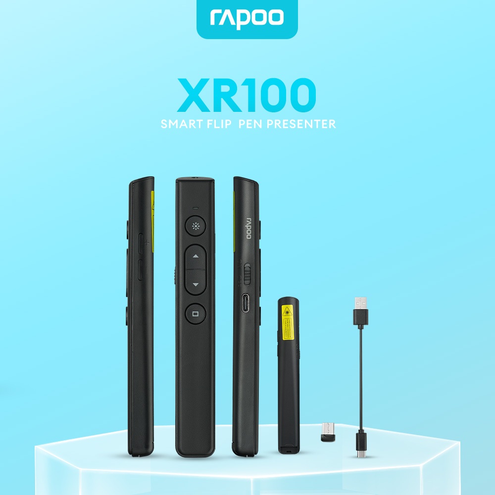RAPOO XR100 Smart Flip Pen Presenter | Shopee Philippines