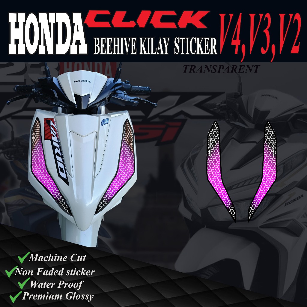 HONDA CLICK V4, V3, and V2 HONEY COMB MOTORCYCLE ACCESSORIES ...