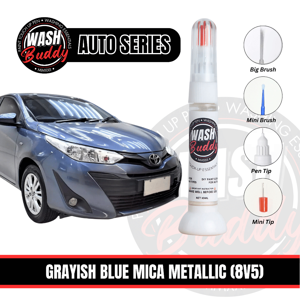 Wash Buddy Toyota Grayish Blue Mica Metallic 8V5 Touch Up Pen (Paint ...