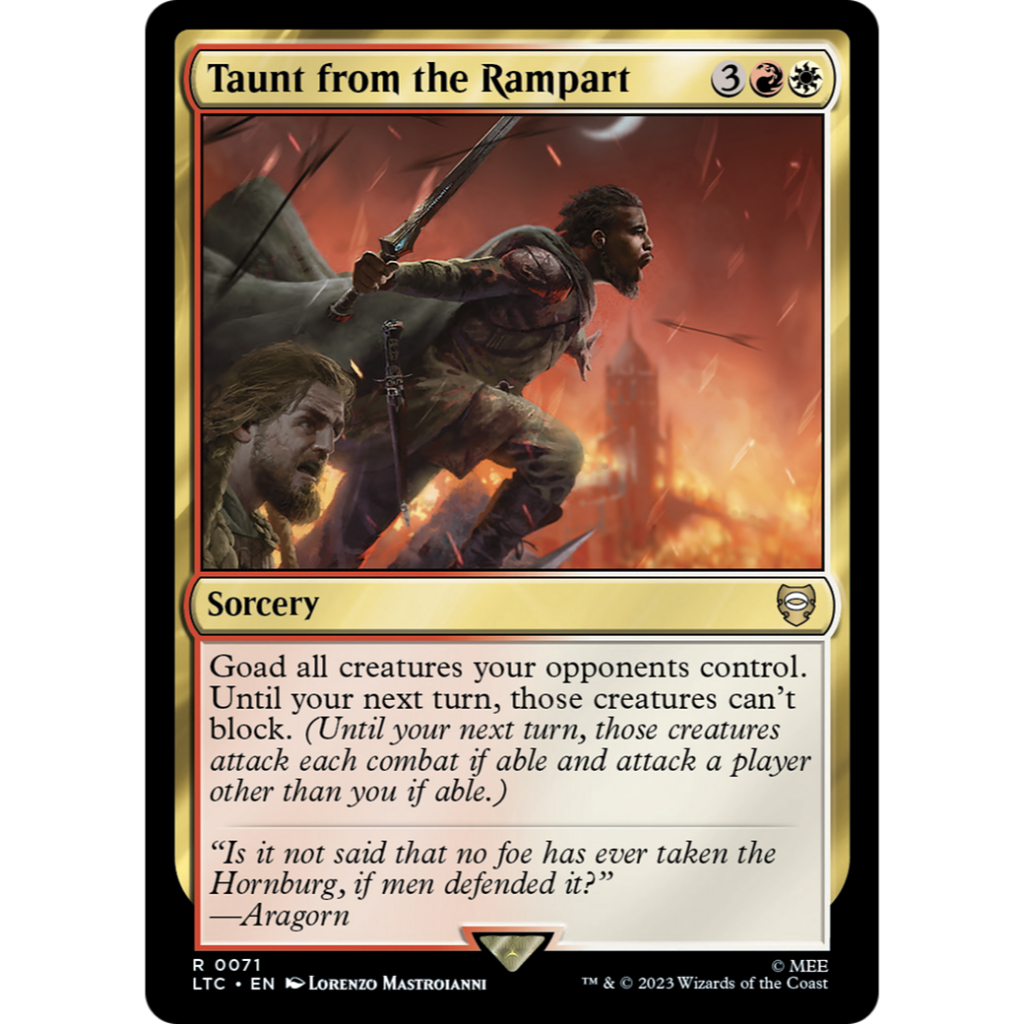 taunt-from-the-rampart ltc-71 Proxy Card Playtest | Shopee Philippines