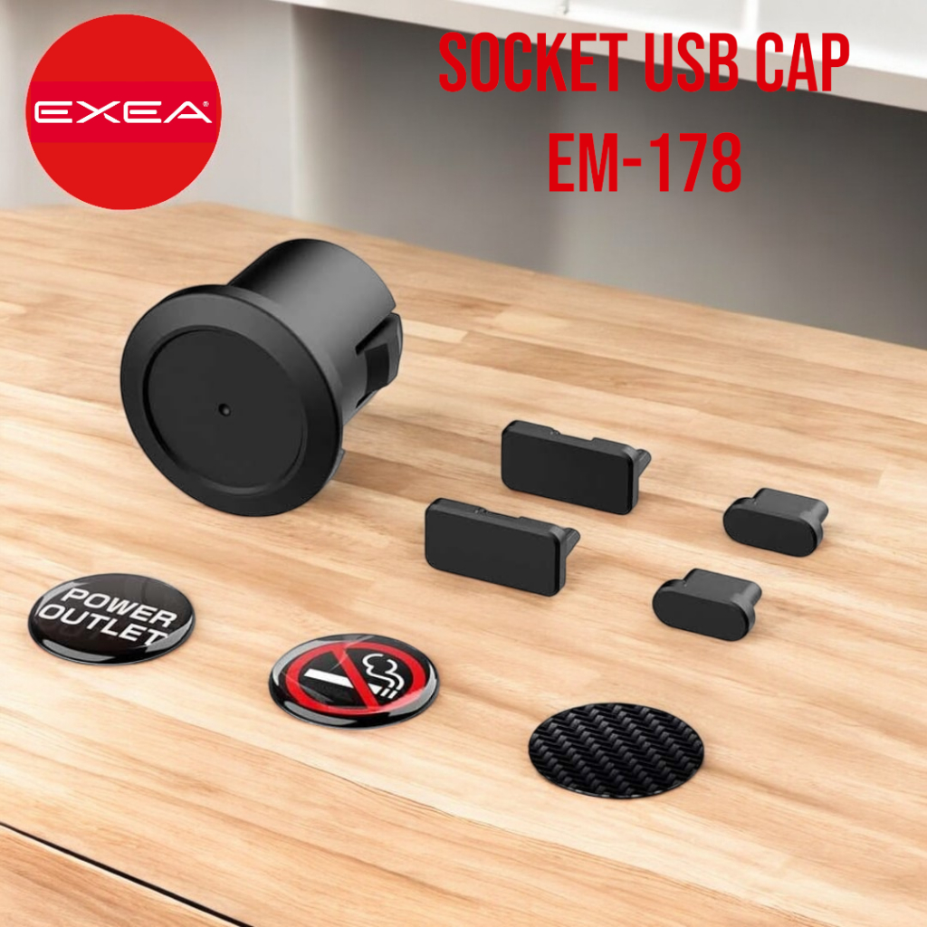 EXEA Power Socket Socket USB Cap EM-178 | Shopee Philippines