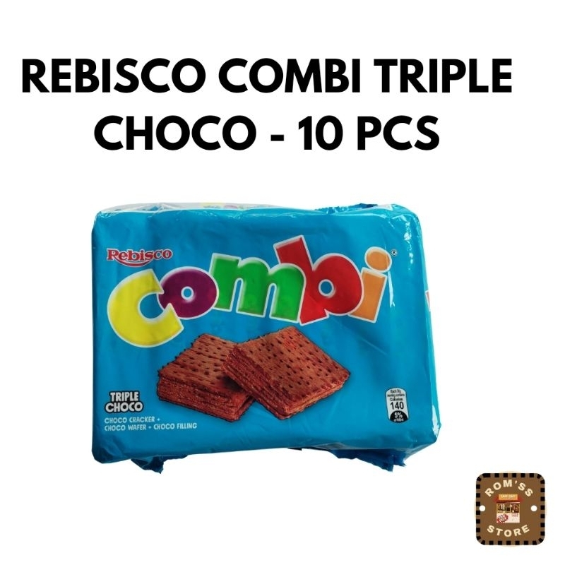 REBISCO COMBI TRIPLE choco 10 PCS choco wafer | Shopee Philippines