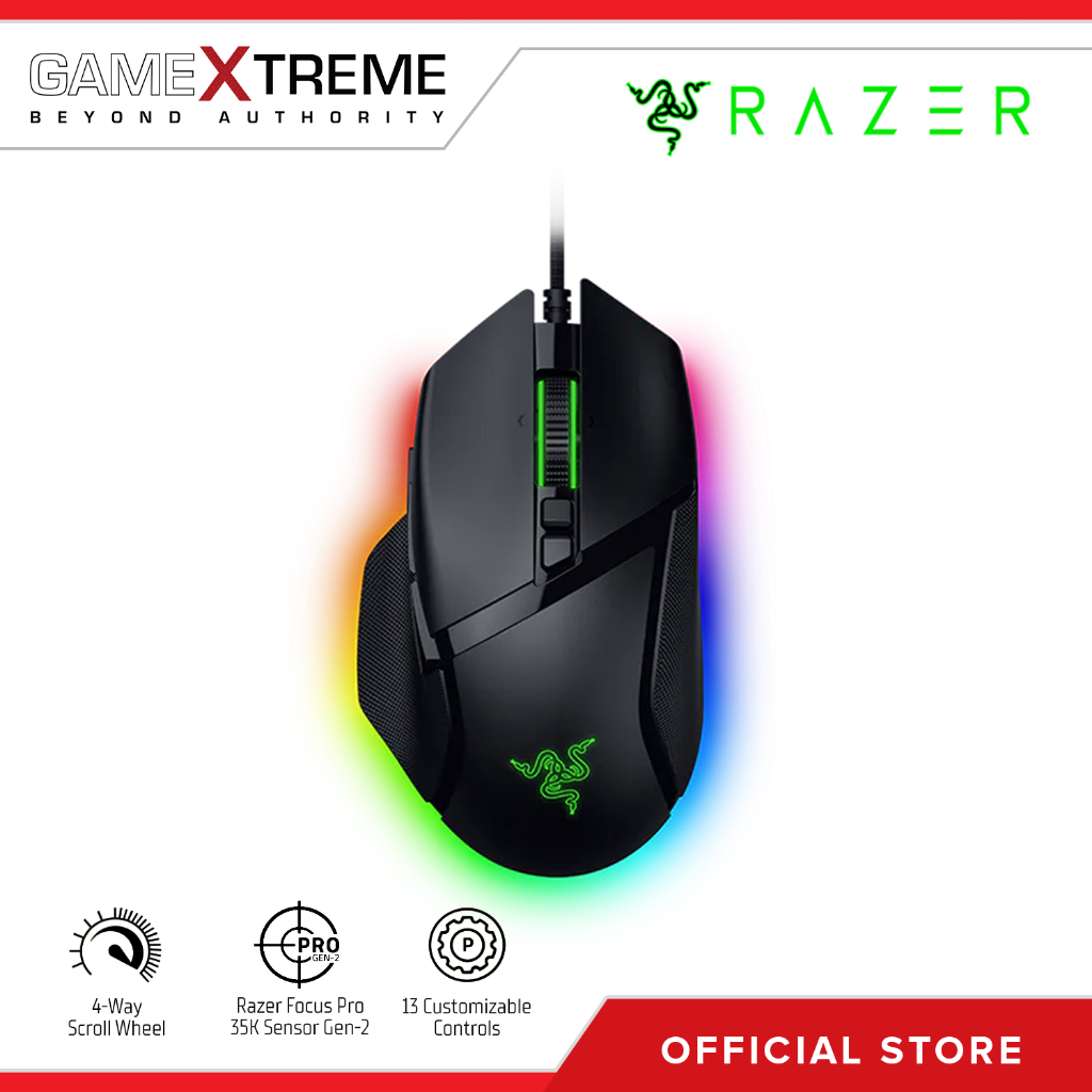Razer Basilisk V3 35K Ergonomic Wired Gaming Mouse - FRML Packaging ...