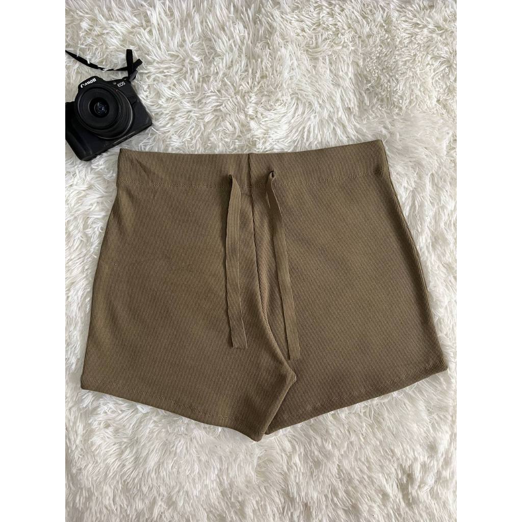 Calliah Fashion Chill Short thick Knitted Size Basic Short with pocket ...