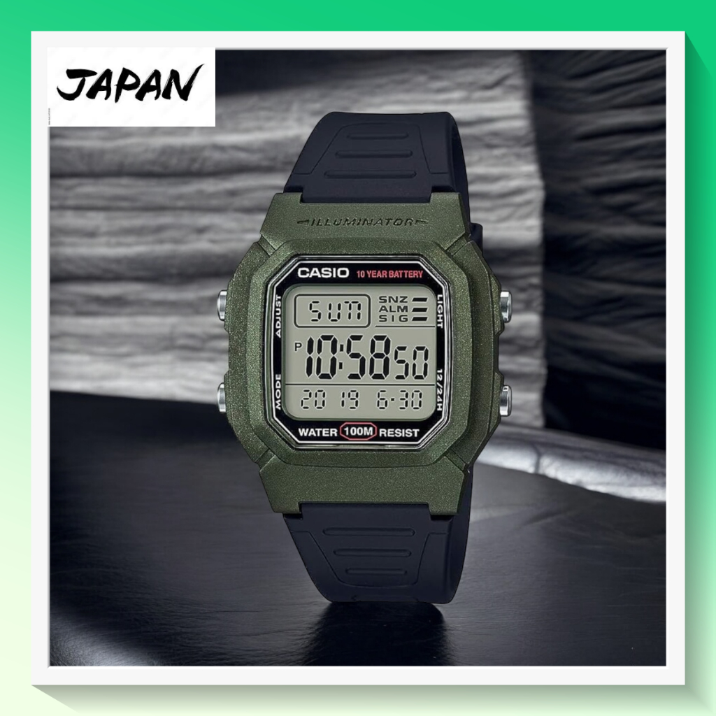 CASIO Men's Standard Digital Watch W-800 Series with Original Box ...