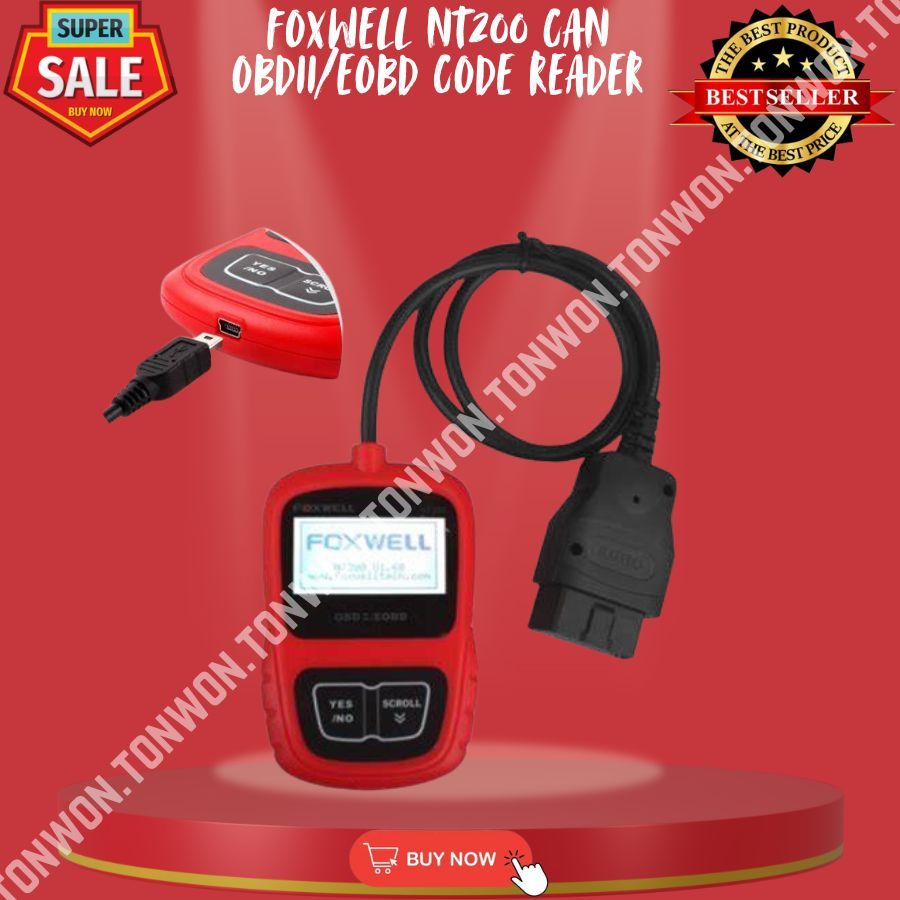 Foxwell NT200 CAN OBDII/EOBD Code Reader | Shopee Philippines