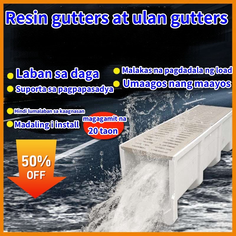 Ulan gutters, kanal, drains, drains, composite dagta gutters | Shopee ...