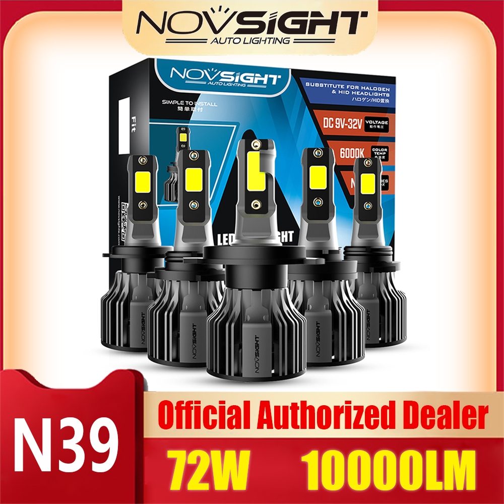 NOVSIGHT LED Car Headlight N39 H4 H7 H11 9005 9006 H1 H3 9012 72W/ A ...