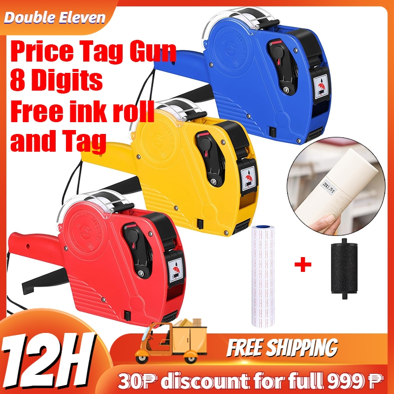 Price Tag Gun 8 Digits Crown Price Labeller With Labels Introductory ...