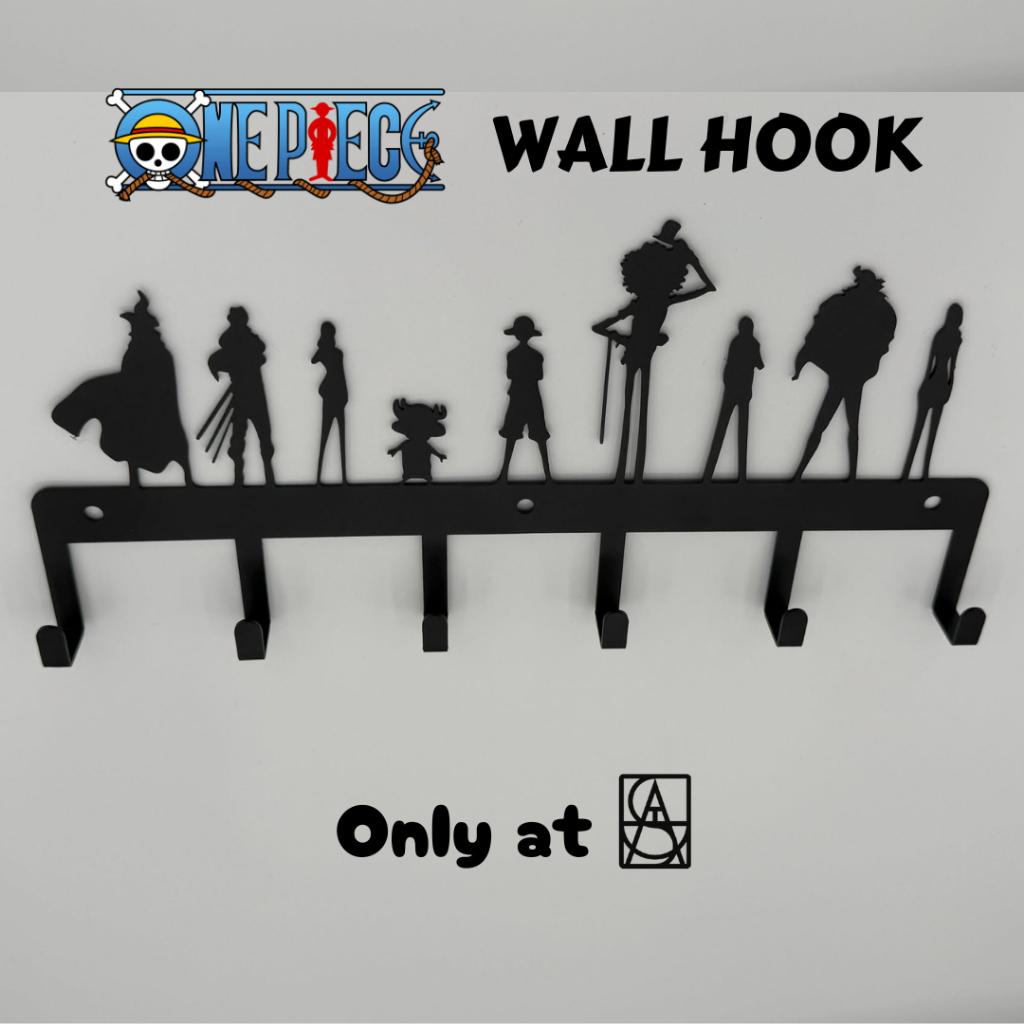 One Piece Wall Metal Hook Anime Bracket Hooks Space Saver Key Holder ...