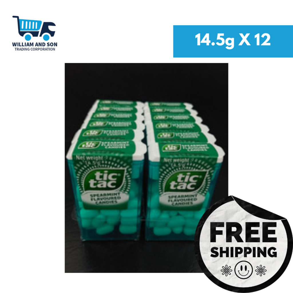 Tic tac BOX Spearmint Candies 14.5g x 12pcs | Shopee Philippines