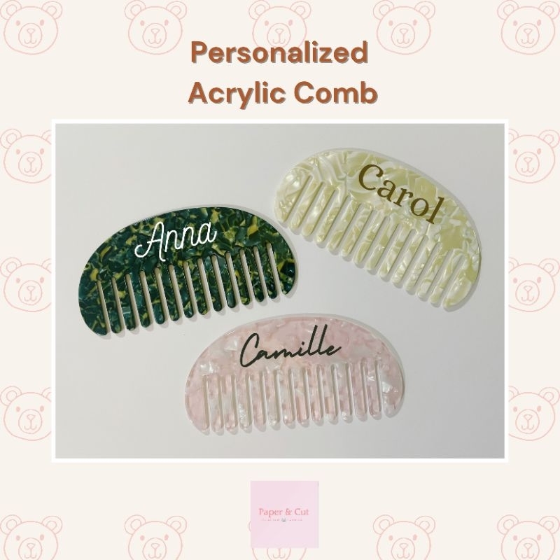 Personalized Acrylic Comb | Shopee Philippines