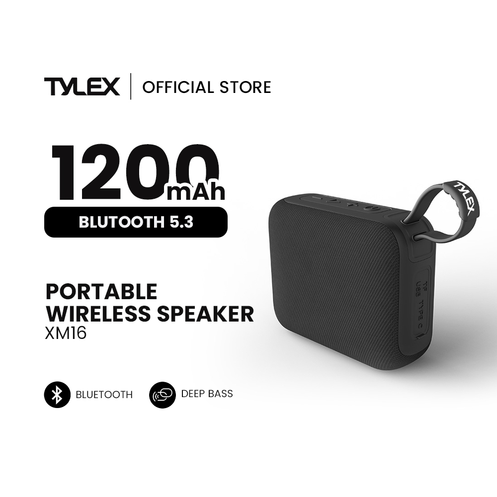 Tylex XM16 Portable Wireless Speaker With Large Batteries 5.3 Bluetooth ...
