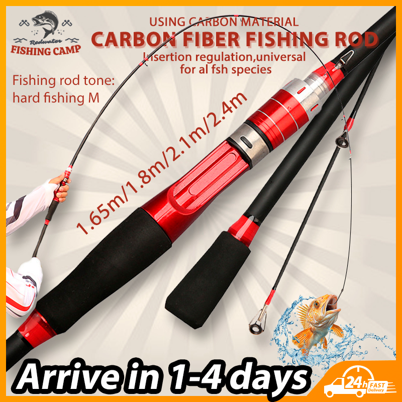 Fishing Rod 1.65M-2.7M Carbon Fibre Spinning Rod Fishing Gear Fishing ...