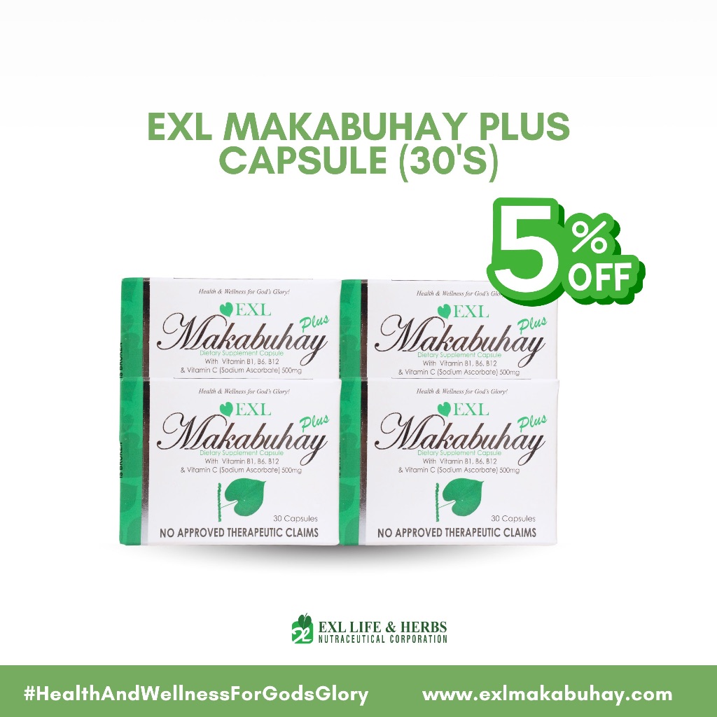 (BUNDLE) 4 BOXES EXL MAKABUHAY PLUS CAPSULE (30's) | Shopee Philippines