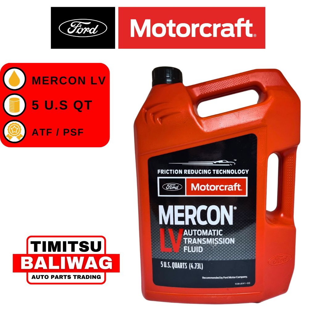 FORD MOTORCRAFT MERCON LV ( AUTOMATIC TRANSMISSION FLUID ) 4.73L ...