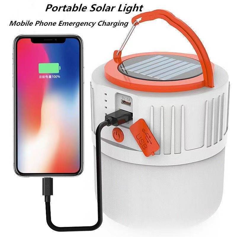 Solar Emergency Charging Lamp with Power Bank Function Solar Powerbank Usb | Shopee Philippines