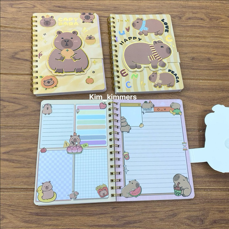 Spiral Notebook Capybara print notebook | Shopee Philippines