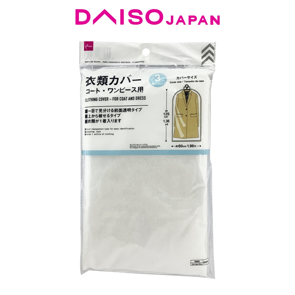 Daiso Clothing Cover for Coat and Dress | Shopee Philippines
