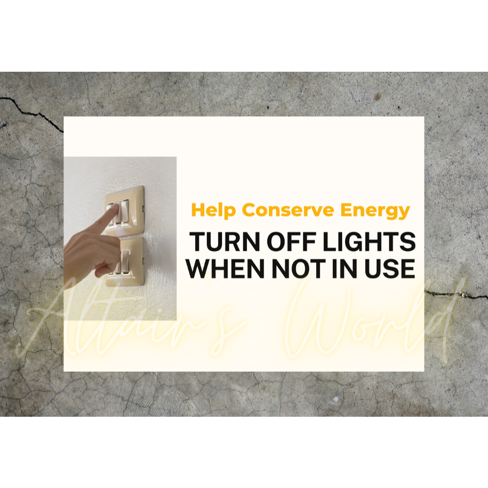 TURN OFF THE AIRCON AND LIGHTS SIGNAGE - SAVE ENERGY - SWITCH OFF LIGHT ...