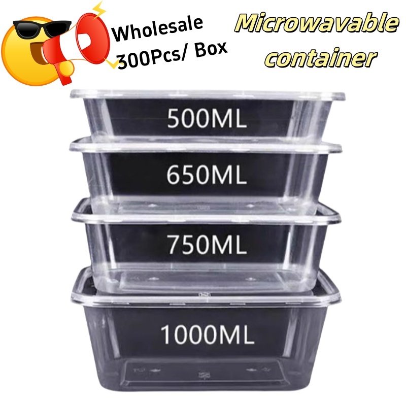 Wholesale Clear Rectangle Microwavable Safe Plastic Food Container ...