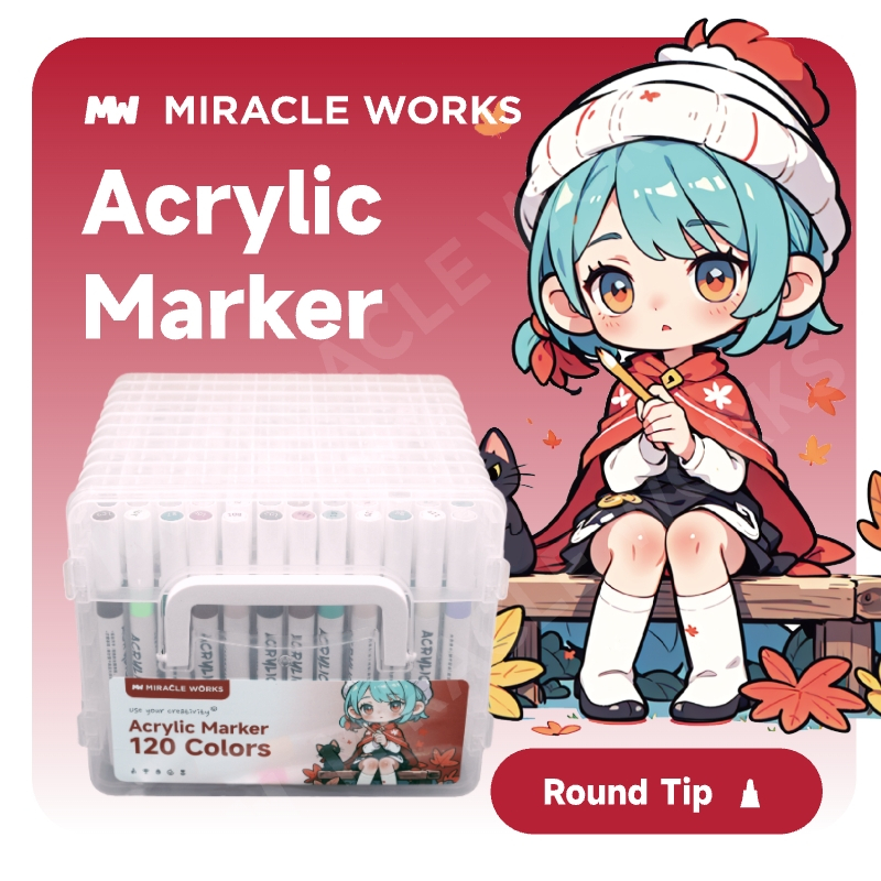 MW 48/60/80/120 Colors Highligher Markers Colorful Set Of Painting And ...