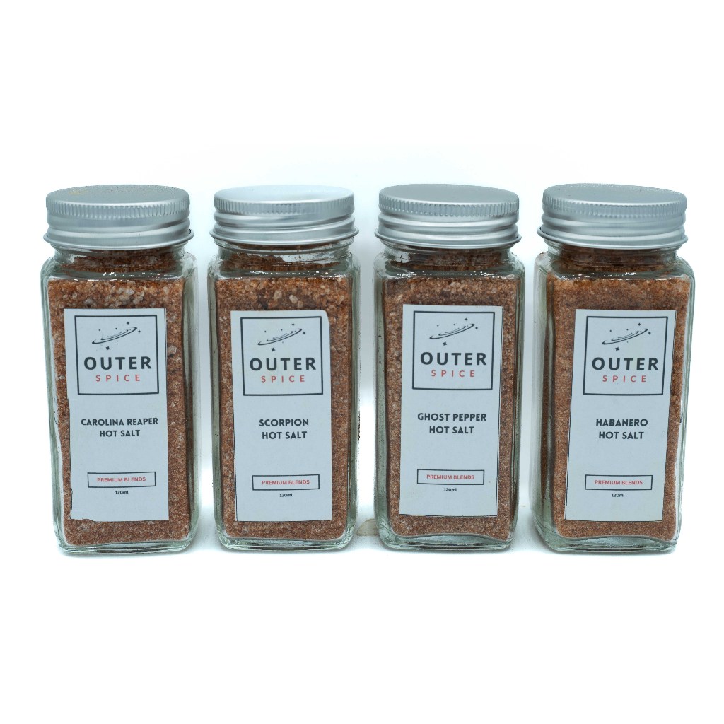 Hot Salt Collection - Carolina Reaper Salt, Trinidad Scorpion Salt ...
