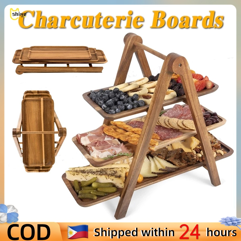 3 Charcuterie Boards,Serving plate,Wood plate/Wood tray,Tray for food ...