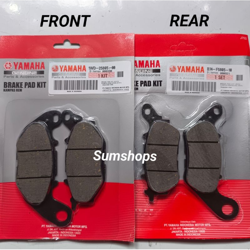 YAMAHA XMAX 250,300/ R3 V1,V2,V3/ MT-03/ R25 BRAKE PADS SET YAMAHA ...