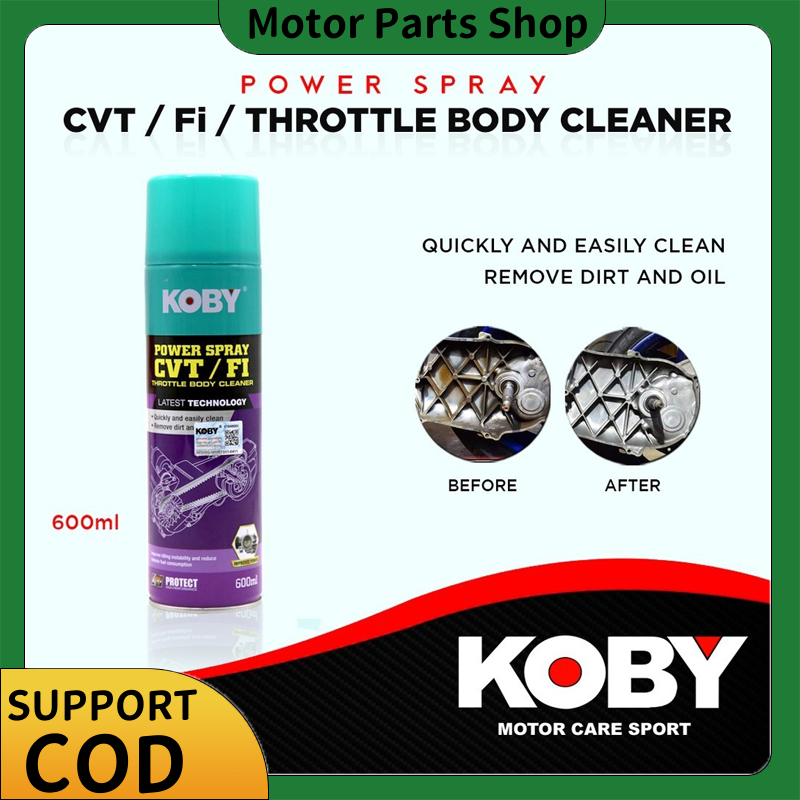 Koby Power Spray CVT/FI Throttle Body Cleaner 600ml | Shopee Philippines