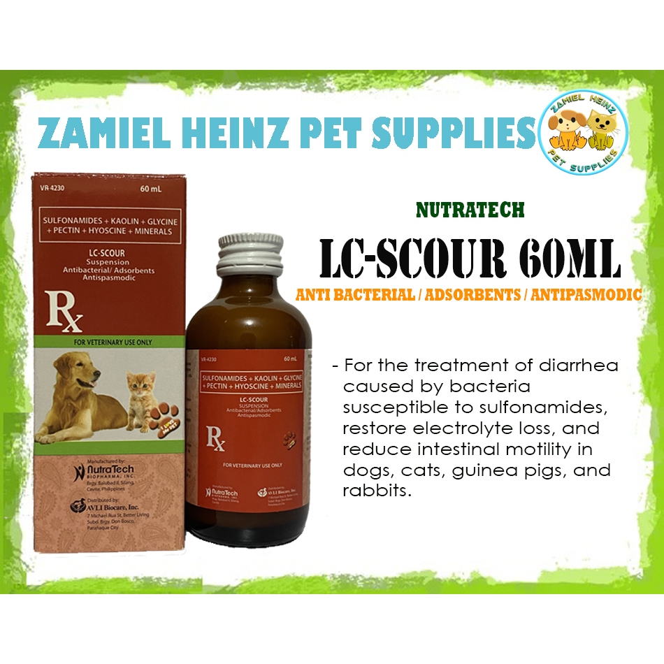 LC-SCOUR - Anti-Diarrheal Suspension for Pets | 60ml | Shopee Philippines