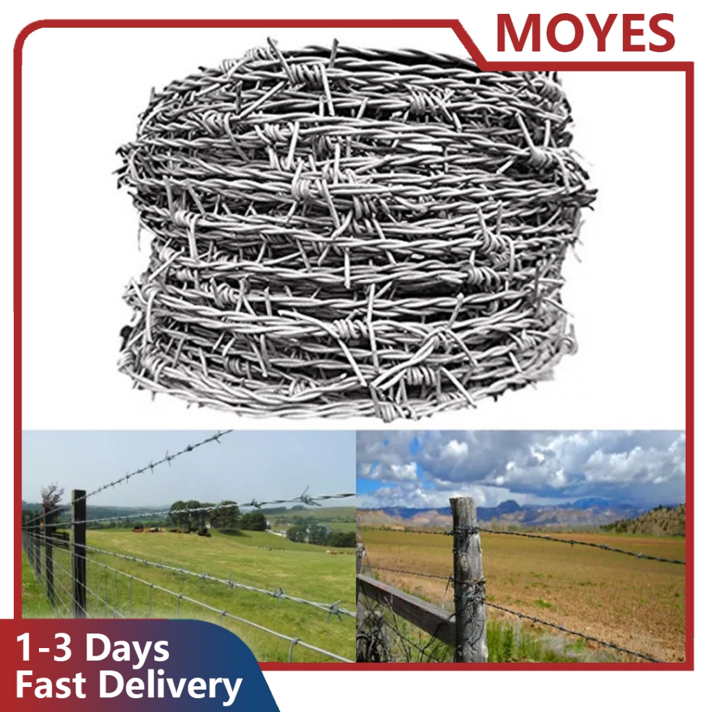 20/200 Meters Iron Barbed Wire Roll Fence Barbed Wire Anti-climb ...