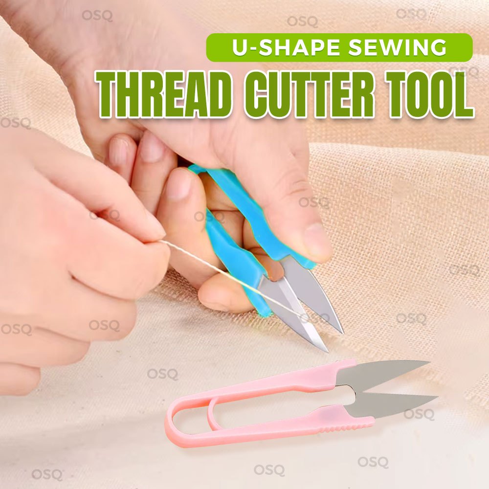 OSQ U-Shape Embroidery Sewing Thread Trimmer Scissor Cutter Tool For ...
