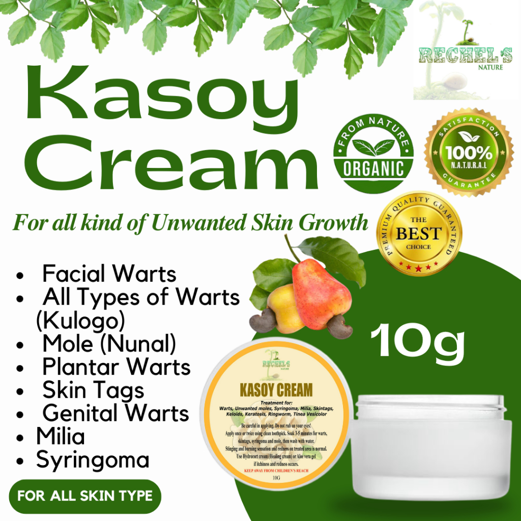 10G Strong Kasoy Cream Pangtanggal ng Kulugo, Skintags, Eczema, Buni ...