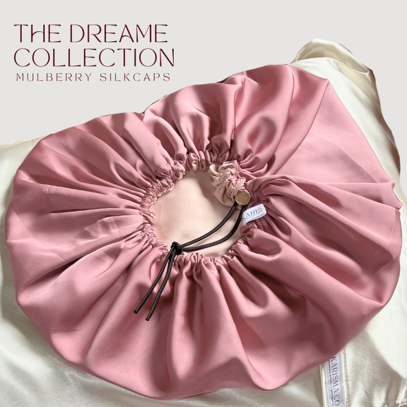 Mulberry Double-Sided Silk Hair Care Reversible Sleeping Cap by Karisma ...