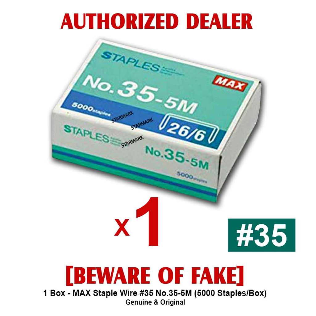 Max Staple Wire No.35-5M #35 Wires Max Stapler Wire Staples with 5000 ...