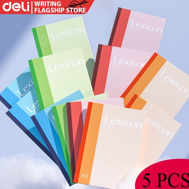 Deli 5PCS A5 Wireless Binding Notebooks 18Sheets | Shopee Philippines